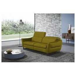 2,5-Sitzer Egoitaliano "Dafne" Sofas Gr. B/H/T: 208cm x 97cm x 108cm, Luxus-Microfaser Lederoptik, ohne elektrische Relaxfunktion, grün (pistazie) mit und ohne elektrischer Relaxfunktion, Kopfteile manuell verstellbar