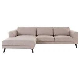 Ecksofa Inosign "Lumber Jack, L-Form" Sofas Gr. B/H/T: 280cm x 85cm x 167cm, Struktur grob, Recamiere links, ohne Schlaffunktion und Bettkasten, beige (portabella) in moderner Optik