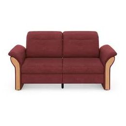 3-Sitzer Home Affaire "Dangast" Sofas Gr. B/H/T: 200cm x 92cm x 102cm, Struktur, mit motorischer Relaxfunktion links, lila (chianti) Kopfteilverstellung, wahlweise auch mit motorischer Relaxfunktion