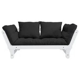 Schlafsofa KARUP DESIGN "Beat" Sofas Gr. Gestellfarbe weiß, grau (dunkelgrau) inkl. Futonmatratze