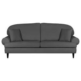 2-Sitzer Home Affaire "Vitreux" Sofas Gr. B/H/T: 188 cm x 95 cm x 100 cm, Struktur, grau (dunkelgrau) auch im Bouclébezug, incl. Zierkissen