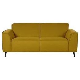 2,5-Sitzer DOMO collection "Amora" Sofas Gr. B/H/T: 193cm x 81cm x 90cm, Struktur fein, Mit Federkern, gelb mit Federkern