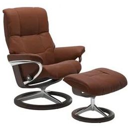 Relaxsessel stressless "Mayfair" Sessel Gr. Leder PALOMA, Signature Base Wenge, Relaxfunktion-Drehfunktion-PlusTMSystem-Gleitsystem-BalanceAdaptTM, B/H/T: 79cm x 102cm x 73cm, braun (copper paloma) mit Hocker, Signature Base, Größe S, M & L, Gestell Wenge