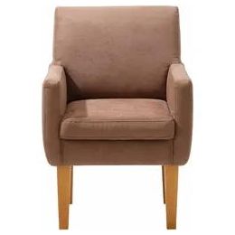 Sessel Home Affaire "Fehmarn" Gr. Luxus-Microfaser ALTARA NUBUCK, B/H/T: 66 cm x 96 cm x 71 cm, braun Einzelsessel Sessel komfortable Sitzhöhe von 54 cm, in 3 verschiedenen Bezugsqualitäten