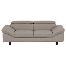 2-Sitzer Home Affaire "Pilot" Sofas Gr. B/T: 202 cm x 108 cm, Material, braun (mud) Zweisitzer mit Kopfteilverstellung