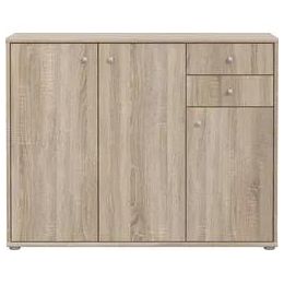 Kommode FORTE "Tempra" Sideboards Gr. B/H/T: 108,8 cm x 85,5 cm x 34,8 cm, 2 St., braun (sonoma eiche) Breite 108,8 cm