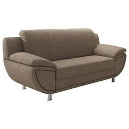 2-Sitzer Trendmanufaktur Sofas Gr. B/H/T: 178cm x 85cm x 94cm, Struktur fein, Ohne Federkern, braun (tan) wahlweise mit komfortablem Federkern, extra breiten Armlehnen