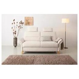 3-Sitzer Home Affaire "Westerland" Sofas Gr. B/H/T: 186cm x 90cm x 89cm, Luxus-Microfaser ALTARA NUBUCK, ohne Armlehnfunktion, beige (creme) Federkern-Polsterung. wahlweise mit Armlehnfunktion