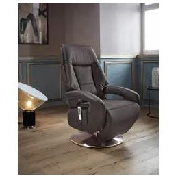 Sit & More TV-Sessel SIT & MORE "Enjoy", braun (mokka), B:74cm H:113cm T:77cm, Luxus-Kunstleder, NaturLEDER (echtes Rindsleder), Luxus-Microfaser (100% Polyester), Liegefläche ausgezogen: 168 cm, Sessel, Fernsehsessel, in Größe L, wahlweise mit Motor und Aufstehhilfe