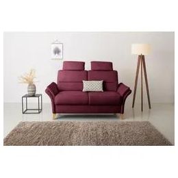 2-Sitzer Home Affaire "Westerland" Sofas Gr. B/H/T: 166cm x 90cm x 89cm, Luxus-Microfaser ALTARA NUBUCK, ohne Armlehnfunktion, rot (bordeaux) Federkern-Polsterung. wahlweise mit Armlehnfunktion