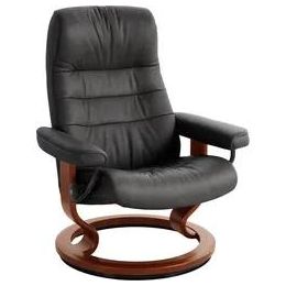 Relaxsessel stressless "Opal", schwarz, B:85cm H:105cm T:75cm, Leder PALOMA: Paloma ist ein durchgefärbtes Semianilin-Möbelleder mit natürlicher Narbung. Es wurde mit einer leichten Oberflächenbehandlung versehen, um es beständiger zu machen. Paloma ist weich im Griff und hat eine warme Ausstrahlung. Es ist atmungsaktiv und feuchtigkeitsabsorbierend. Paloma wird besonders von all jenen geschätzt, 