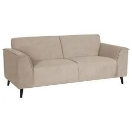 2,5-Sitzer DOMO collection "Amora" Sofas Gr. B/H/T: 193cm x 81cm x 90cm, Chenille-Optik, Mit Federkern, beige mit Federkern