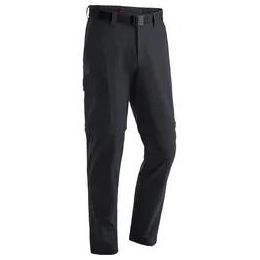 Funktionshose Maier Sports "Torid slim zip" Gr. 58, Normalgrößen, schwarz Herren Hosen Wanderhose, zipp-off Outdoor-Hose, 4 Taschen, Slim Fit