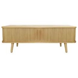 TV-Board WOODMAN "Rove" Sideboards Gr. B/H/T: 138 cm x 49,5 cm x 40 cm, beige (natur) besonderes Design, Breite 138 cm, mit Eichenholzfurnier