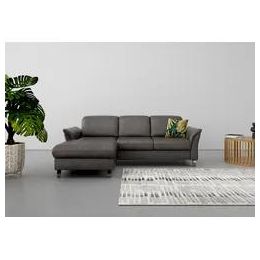 Sit & More Ecksofa SIT & MORE "Maggiore L-Form", grau (anthrazit), B:258cm H:88cm T:173cm, 100% Polyester, Sofas, wahlweise mit Kopfteilverstellung, Bettfunktion und Bettkasten