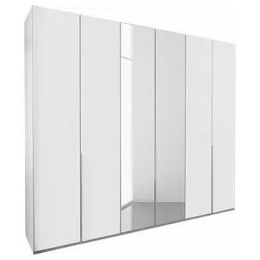 Kleiderschrank wimex "New York", weiß, B:270cm H:236cm T:58cm, Schränke, Drehtürenschrank Kleiderschrank, INKLUSIVE Schubladeneinsatz und Einlegeböden