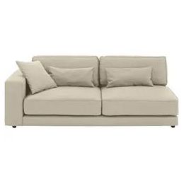 Ecksofa OTTO products "Grenette" Sofas Gr. B/H/T: 201cm x 77cm x 102cm, Baumwollmix, Armlehne links, Armlehne links, beige (natur) frei oder als Teil des Modulsofas, Baumwollmix recycelte Stoffe