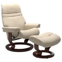 Relaxsessel stressless "Sunrise", beige (cream batick), B:79cm H:103cm T:73cm, Leder BATICK: BATICK ist ein leicht korrigiertes, durchgefärbtes und genarbtes Möbelleder, bei dem die meisten Unebenheiten und Spuren in der Regel entfernt wurden., Leder PALOMA: PALOMA ist ein durchgefärbtes Semianilin-Möbelleder mit natürlicher Narbung., ROHLEDER Stoff Q2 FARON: Ein fester zuverlässiger Bouclu00e9 mi