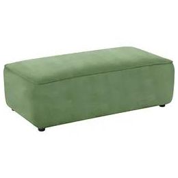 Hocker W.Schillig "around-the-block" Gr. B/H/T: 120cm x 39cm x 60cm, Longlife Xtra-Leder Z69, grün (green z69) mit eleganter Biese