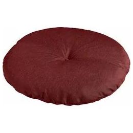 Chillkissen Max Winzer "Bodo" Gr. B/H/T: 105 cm x 18 cm x 105 cm Ø 105 cm, Strukturgewebe 16523, rot Kinder Poufs in 2 Größen