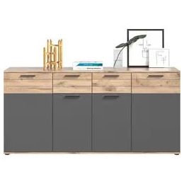 Sideboard Inosign "Riga" Sideboards Gr. B/H/T: 180 cm x 87 cm x 40 cm, braun (nox oak nb, basalt grau nb) Breite 180 cm