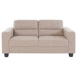 2,5-Sitzer Trendmanufaktur "Chamber mit hohem Sitzkomfort" Sofas Gr. B/H/T: 177cm x 85cm x 92cm, Struktur grob, beige (portabella) in zeitloser Optik, Kopfstützen optional bestellbar