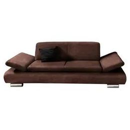 2-Sitzer Max Winzer "Toulouse modern und bequem, aktuelles Design, hoher Sitzkomfort" Sofas Gr. B/H/T: 190 cm x 75 cm x 89 cm, Leder 93700, braun mit klappbaren Armlehnen, Breite 190 cm