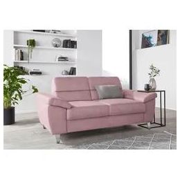 Sit & More 2-Sitzer SIT & MORE "Sorano" Sofas Gr. B/H/T: 168cm x 88cm x 91cm, Struktur fein, rosa (altrosa) Breite 168 cm