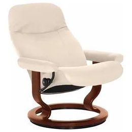 Relaxsessel stressless "Garda", beige (cream batick), B:76cm H:100cm T:71cm, Sessel, mit Classic Base, Größe M, Gestell Braun