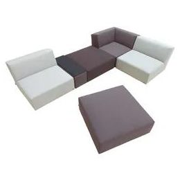 Sofa-Eckelement Tom Tailor HOME "ELEMENTS" Polsterelemente Gr. Struktur fein TBO, braun (coconut brown tbo 12) Sofa-Element Ecksofa mit Armlehne rechts