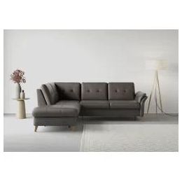 Sit & More Ecksofa SIT & MORE "Göteborg" Sofas Gr. B/H/T: 250cm x 90cm x 226cm, Luxus-Microfaser, Ottomane links, mit Bettfunktion-mit Bettkasten, braun Sitztiefenverstellung und Federkern, wahlweise mit Bettfunktion