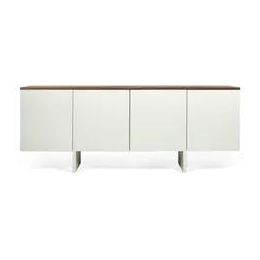 Sideboard TemaHome "Edge" Sideboards Gr. B/H/T: 200cm x 76cm x 42cm, weiß (walnussfarben/weiß) Kommode, Breite 200 cm