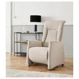 Sit & More TV-Sessel SIT & MORE "Melissa" Sessel Gr. Struktur fein, manuell verstellbar, mit Gasdruck, B/H/T: 71cm x 113cm x 85cm, beige (linen) wahlweise elektrisch oder manuell verstellbar, optional Aufstehhilfe