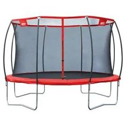 Gartentrampolin BEST Sporting "57141 Superstar Red" Trampoline Gr. B: 366cm, rot (schwarz, rot) Kinder mit Netz