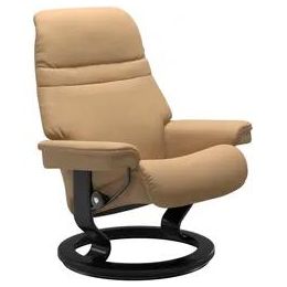 Relaxsessel stressless "Sunrise", beige (sand paloma), B:75cm H:100cm T:73cm, Leder BATICK: BATICK ist ein leicht korrigiertes, durchgefärbtes und genarbtes Möbelleder, bei dem die meisten Unebenheiten und Spuren in der Regel entfernt wurden., Leder PALOMA: PALOMA ist ein durchgefärbtes Semianilin-Möbelleder mit natürlicher Narbung., ROHLEDER Stoff Q2 FARON: Ein fester zuverlässiger Bouclu00e9 mit