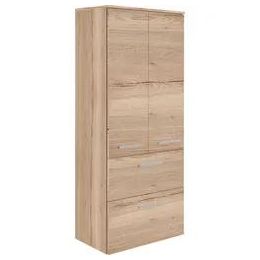 Midischrank Marlin "3040" Schränke Gr. B/H/T: 60 cm x 148,8 cm x 35 cm, 2 St., braun (eiche struktur) Bad-Midischrank Breite 60 cm