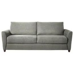 Schlafsofa Bali "Dallas" Sofas Gr. B/H/T: 195cm x 93cm x 103cm, Material, Ausführung, grau Dauerschlaffunktion, mit Lattenrost und Matratze