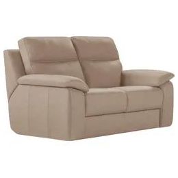 2-Sitzer NICOLETTI HOME Sofas Gr. B/H/T: 168cm x 99cm x 94cm, Luxus-Microfaser Wildlederoptik, ohne Relaxfunktion, beige Breite 168 cm, wahlweise mit oder ohne elektrische Relaxfunktion