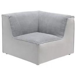 Sofa-Eckelement RAUM.ID "Modulid" Polsterelemente Gr. Cord-Samtvelours, grau (hellgrau) als Modul oder separat verwendbar, in Cord