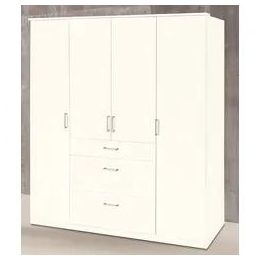 Kleiderschrank wimex "Click" Schränke Gr. B/H/T: 180cm x 199cm x 58cm, 4 St., weiß (weiß uni) Drehtürenschrank Kleiderschrank Schränke ohne Spiegel