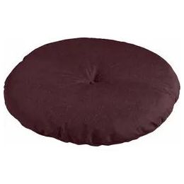 Chillkissen Max Winzer "Bodo" Gr. B/H/T: 105 cm x 18 cm x 105 cm Ø 105 cm, Strukturgewebe 16523, rot (burgund) Kinder Poufs in 2 Größen