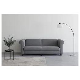 3-Sitzer DOREL HOME "Felix II, Schlafsofa 236cm, (Liegefläche 108x190cm), Rückenlehne" Sofas Gr. B/H/T: 236cm x 83cm x 87cm, Cord, Ohne Knöpfe, grau 3-fach verstellbar, Sitzhöhe 46 cm, Cord