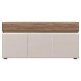 Kommode Places of Style "Invictus", beige (kaschmirfarbe), B:176cm H:45cm T:86cm, MDF, Spanplatte, Sideboards, UV lackiert, mit Soft-Close-Funktion