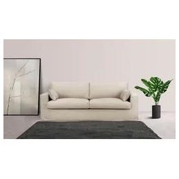 2-Sitzer LeGer Home by Lena Gercke "Sölve" Sofas Gr. B/H/T: 198cm x 86cm x 98cm, Baumwoll-/Leinenmix, beige (natur) mit optischer Husse, weicher Sitzkomfort