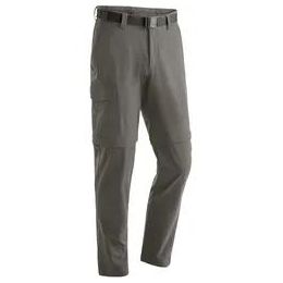 Funktionshose Maier Sports "Torid slim zip" Gr. 52, Normalgrößen, braun (schlamm) Herren Hosen Wanderhose, zipp-off Outdoor-Hose, 4 Taschen, Slim Fit