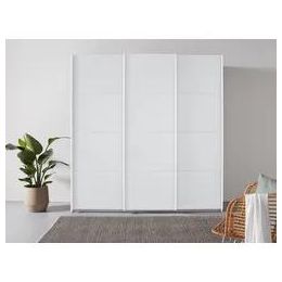 Schwebetürenschrank Rauch "Kleiderschrank Schrank Garderobe TOPSELLER OTELI inkl. Inneneinteilung" Schränke Gr. B/H/T: 203cm x 210cm x 62cm, weiß mit 3 Innenschubladen sowie zusätzlichen Einlegeböden MADE IN GERMANY