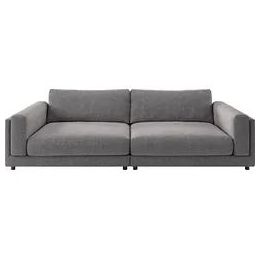 Big-Sofa 3C Candy "Karalis" Sofas Gr. B/H/T: 294cm x 85cm x 150cm, Flachgewebe, grau (stone) auch in Cord-Bezug, lose Kissen, loungige Bequemlichkeit