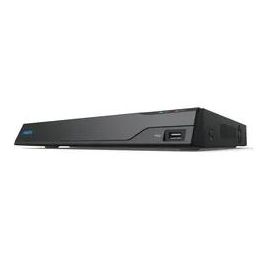 Reolink Netzwerk-Videorecorder "NVS16 - 16-Kanal PoE NVR für 24/7-Aufnahmen" Aufnahmegeräte unterstützt max. 16MP, eingebaute 4TB HDD, max. 12TB Speichergröße schwarz