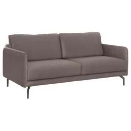 3-Sitzer CREATION BY ROLF BENZ "CR.450, Designsofa, edles Sofa, Loungesofa, Ledersofa, klares Design" Sofas Gr. B/H/T: 190cm x 85cm x 95cm, Leder OSKAR, beige (beigegrau 534, 26) Armlehne sehr schmal, Breite 190 cm, Alugussfuß Umbragrau