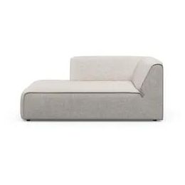 Ottomane RAUM.ID "Merid" Sofas Gr. B/H/T: 100cm x 70cm x 162cm, Struktur, Ottomane links, beige (creme) als Modul oder separat verwendbar, für individuelle Zusammenstellung